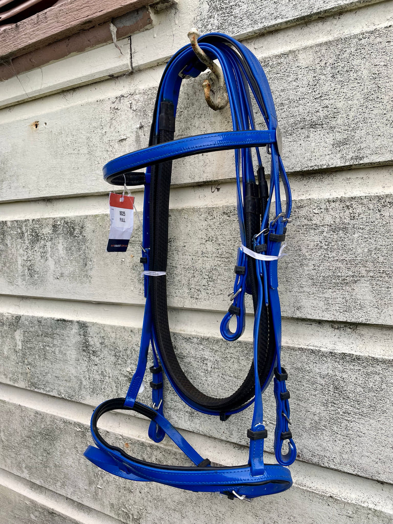 Showcraft PVC Hanoverian Event Bridle Blue – Diamond H Saddlery ...