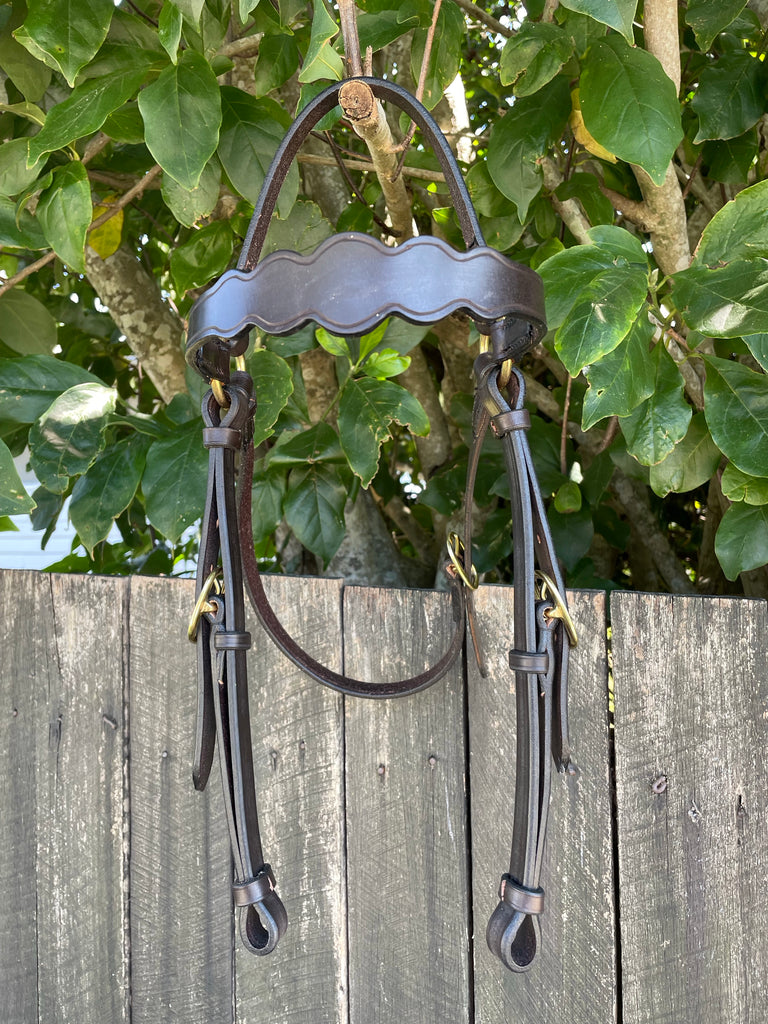 Diamond H Handmade Shaped Brow Work Bridle – Diamond H Saddlery ...